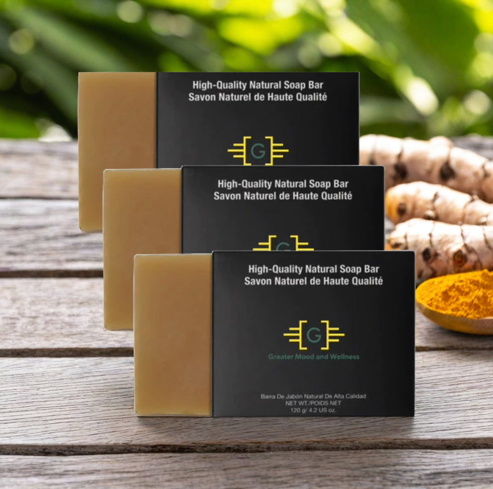 3 Turmeric Soap Bundle – Greater Mood and Wellness